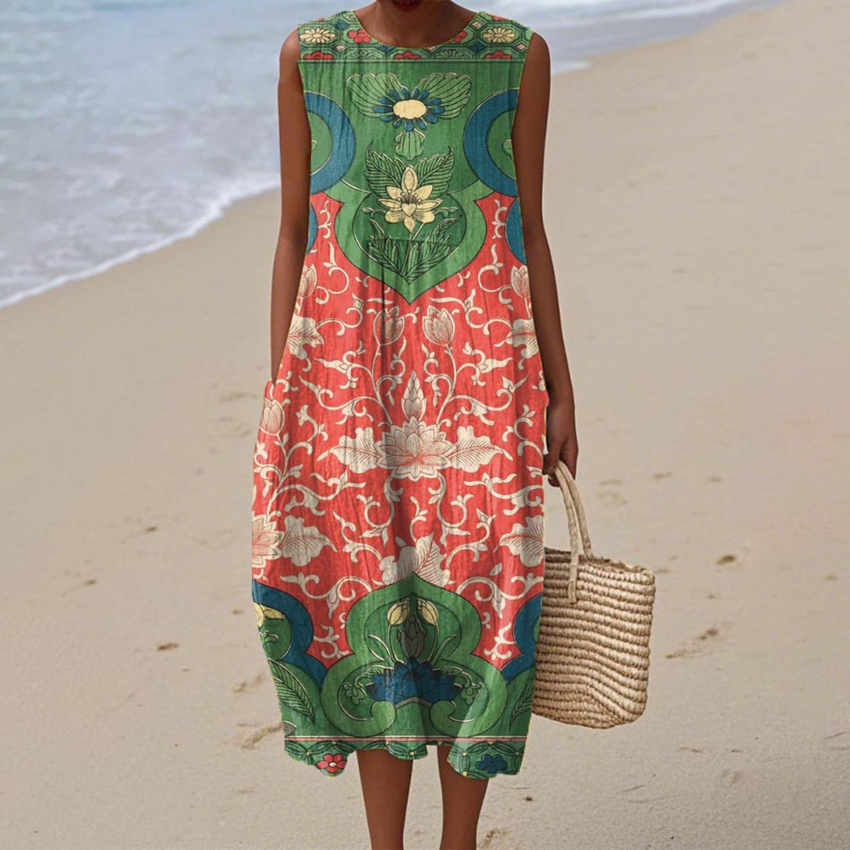 Leilani™ | Artistic Sleeveless Summer Dress – Daily Aussie