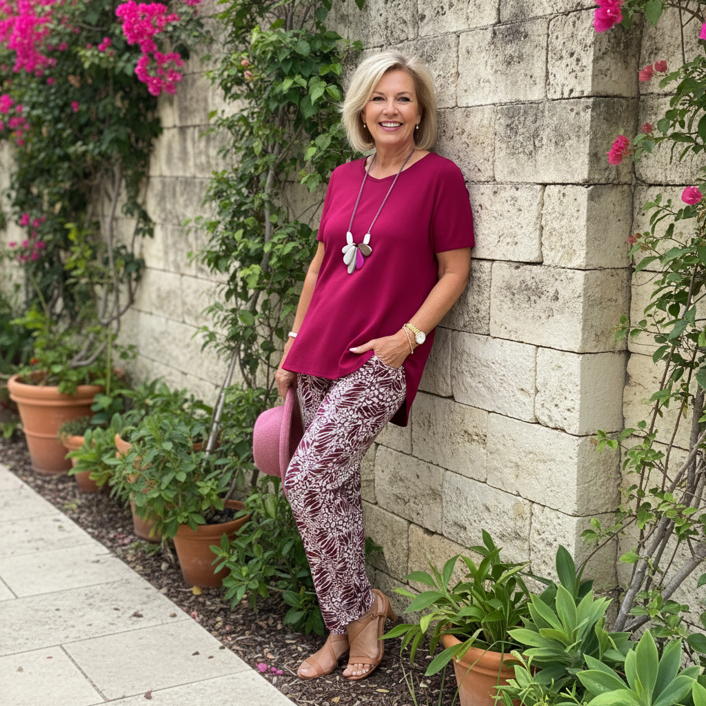 Allegra™ – Cotton Blend Two-Piece Set – Daily Aussie